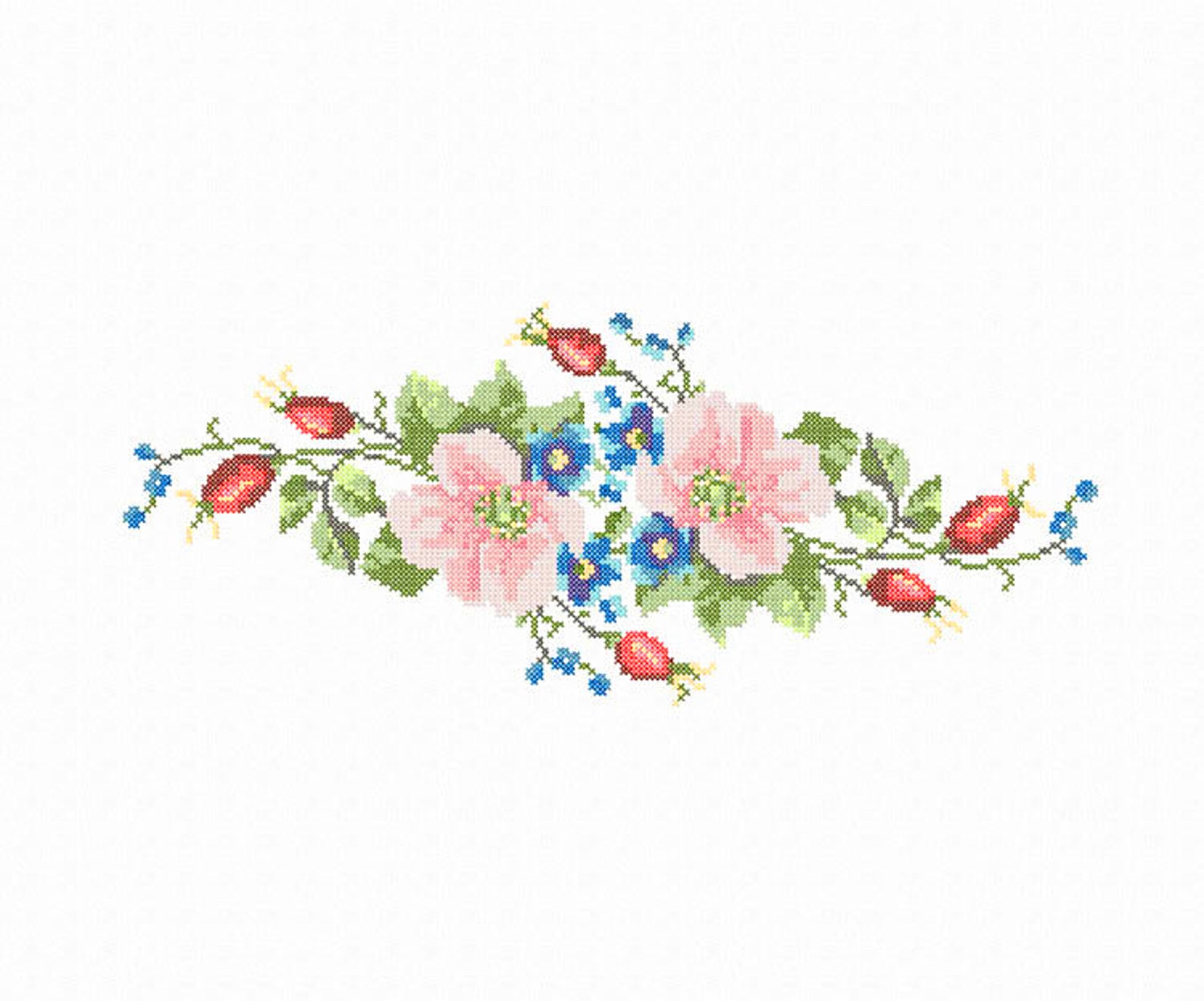 Border machine embroidery designs. Flowers digital pattern | Etsy