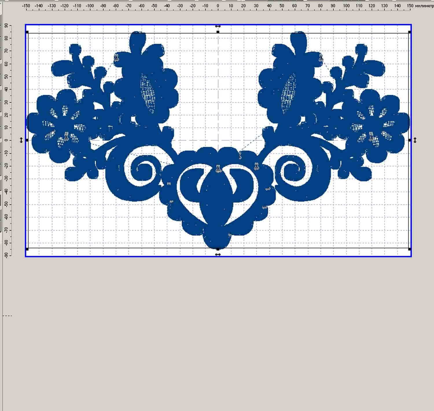 Floral Machine Embroidery Design Folk Digital Pattern. Floral Ornament ...