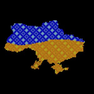 Ukrainian Map Hand and Machine Embroidery Design. Cross Stitch Digital ...