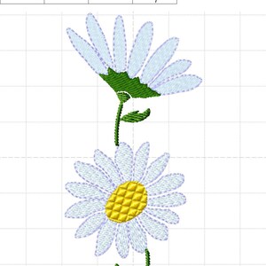 Machine Embroidery Digital Designs. Set Border Flowers Pattern. - Etsy
