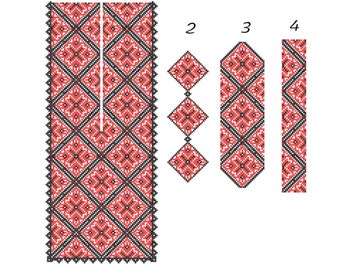 Geometric Machine Embroidery Designs. Set Ukrainian Ornaments | Etsy