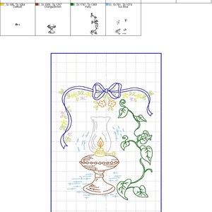 Kitchen Machine Embroidery Pattern Dishes Towel Design. Set 2 - Etsy