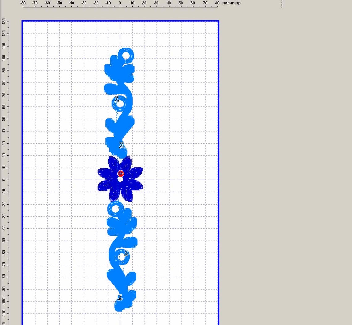 Floral Embroidery Design Border Flowers Pattern. Digital | Etsy