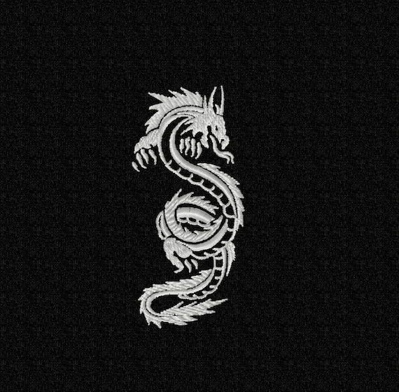 Set Gothic Dragon Machine Embroidery Design | Etsy