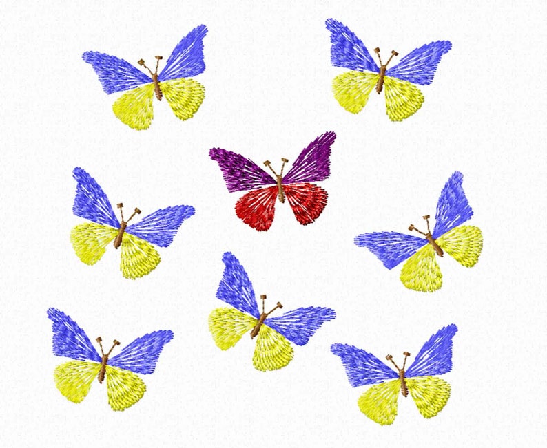 Butterfly Machine Embroidery Designs. Digital Download - Etsy