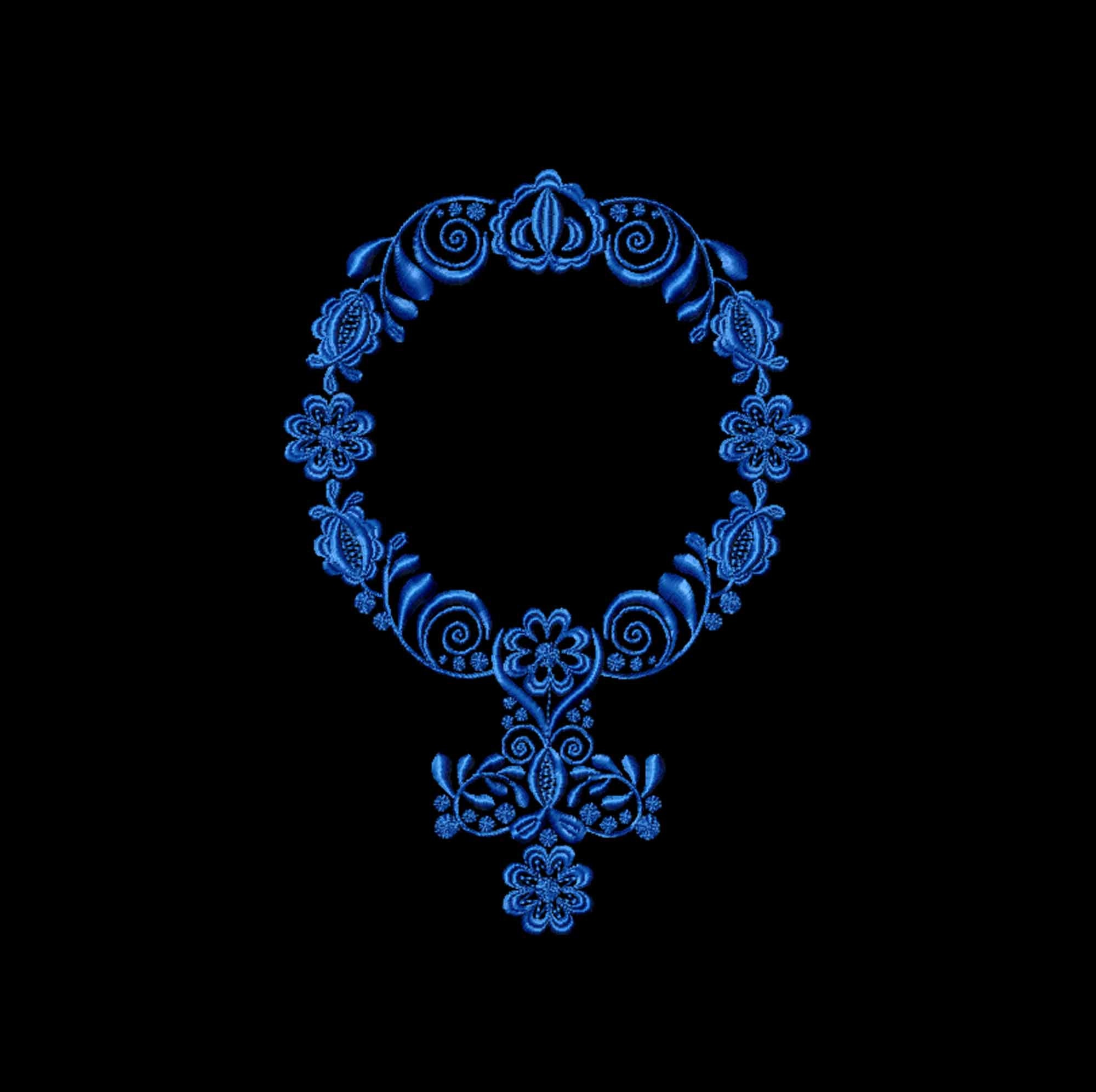 Female Symbol Machine Embroidery Design Feminist Embroidery - Etsy