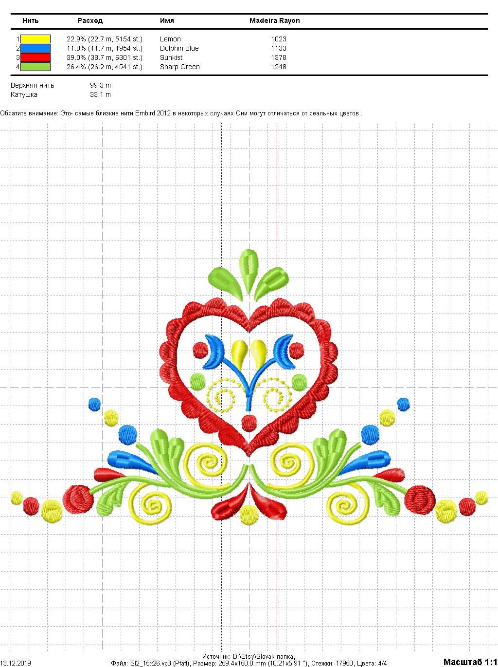 Floral Machine Embroidery design Folk pattern. Floral ornament | Etsy