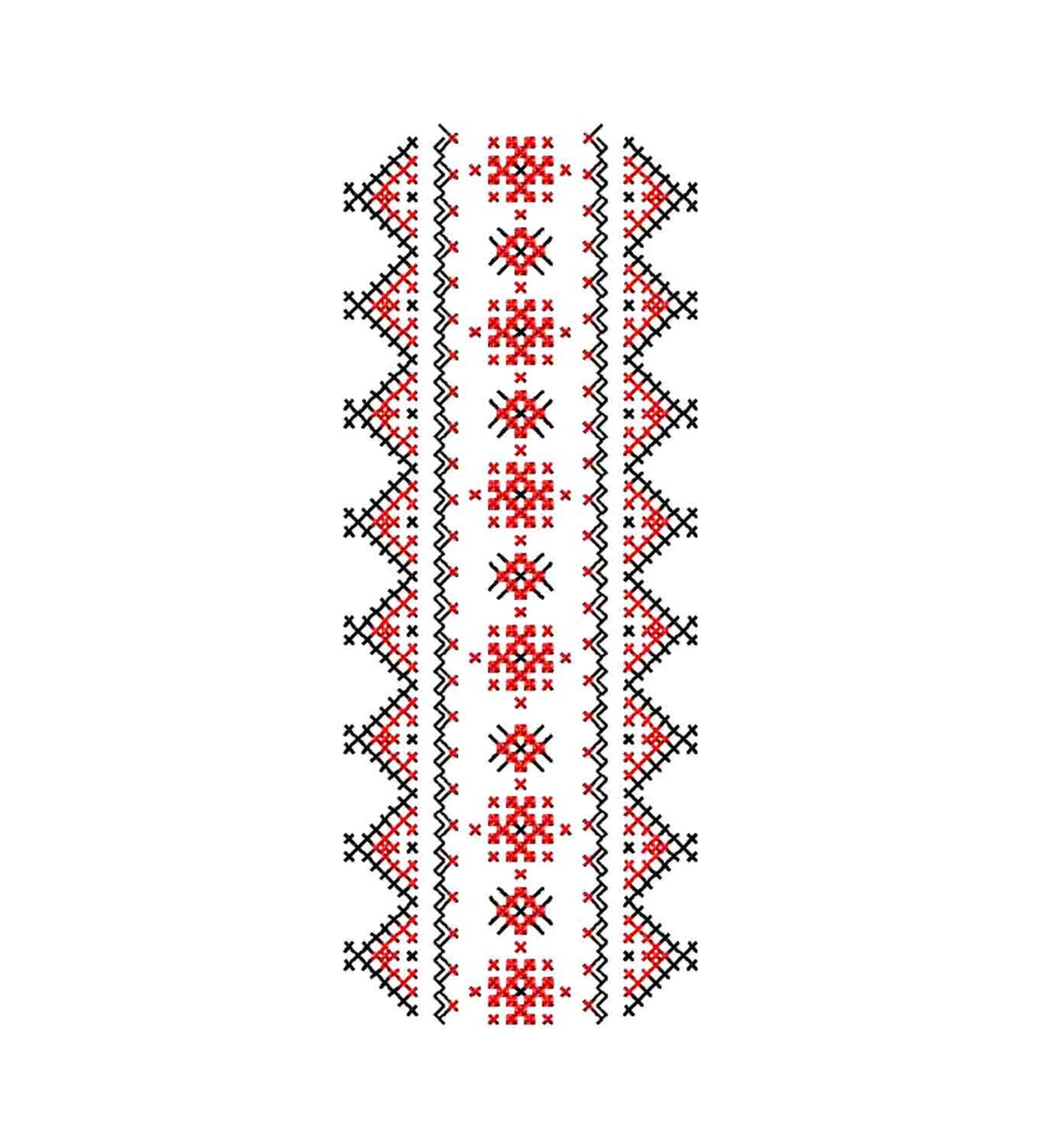 Folk Machine Embroidery Designs. Digital Cross Stitch Pattern. | Etsy