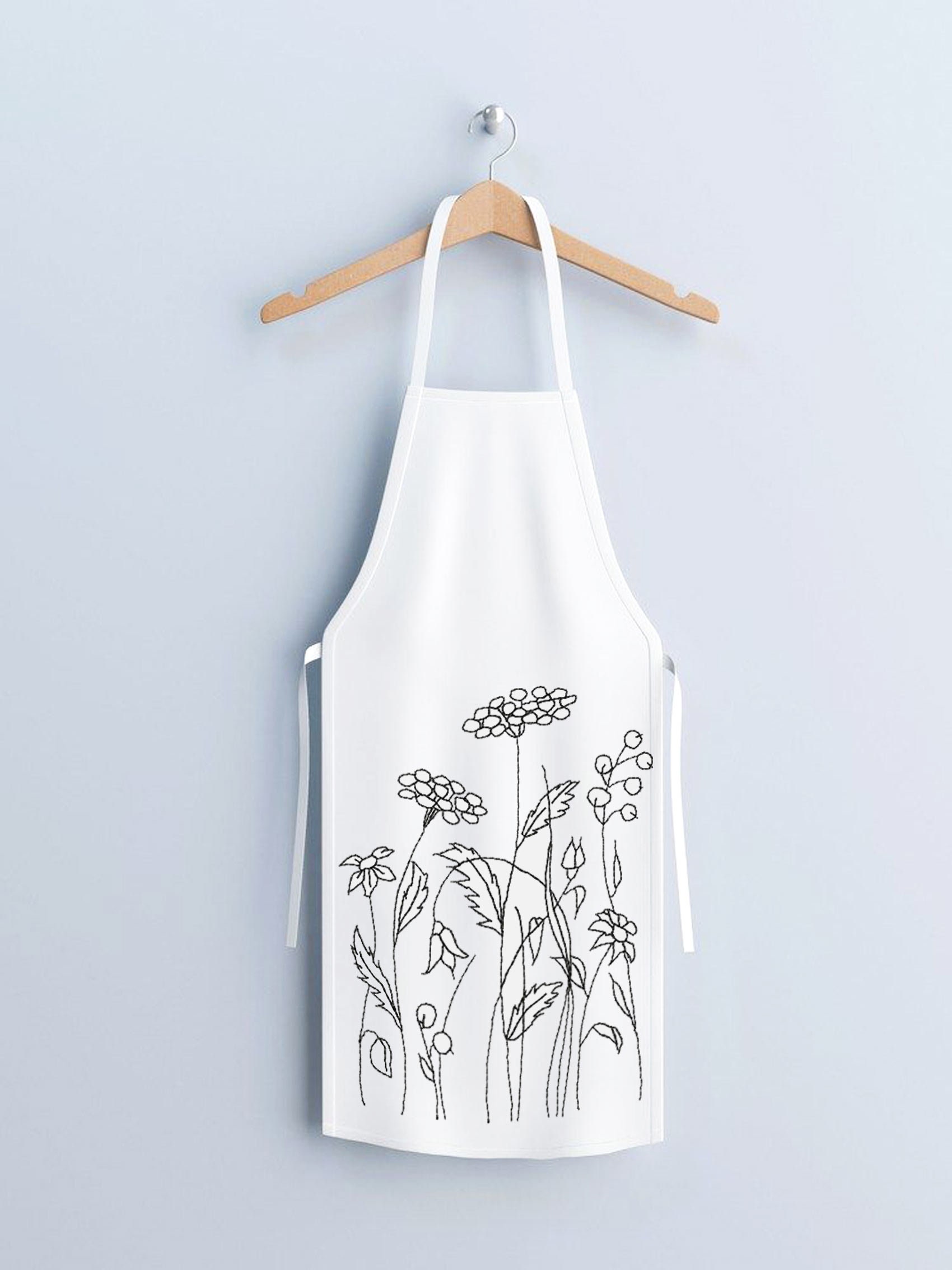 Flowers Border Machine Embroidery Design. One Line Embroidery | Etsy