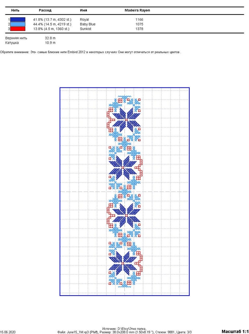 Machine Embroidery Designs. Folk Border Pattern. Set Digital - Etsy
