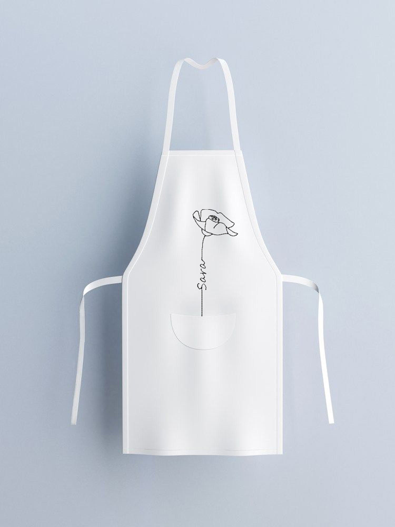 Personalized Embroidery Design. One Line Flowers Name Machine | Etsy