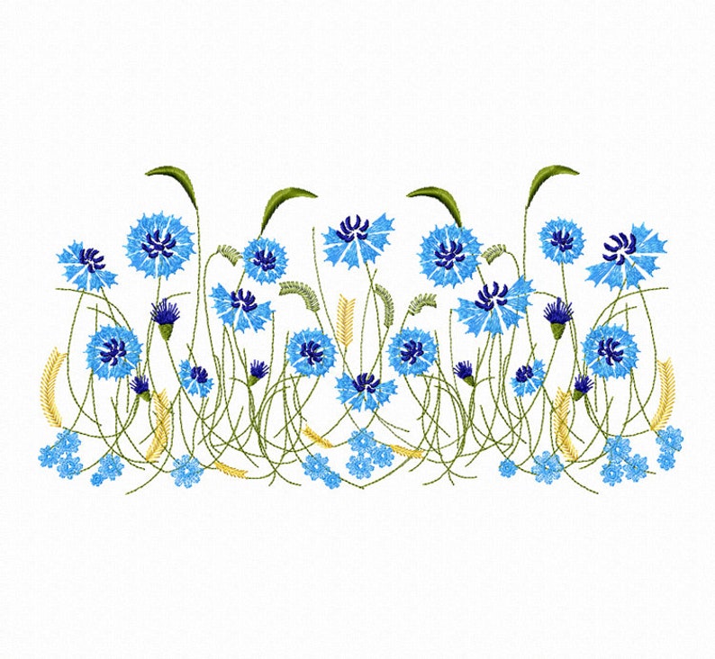 Flowers Machine Embroidery Designs. Floral Digital Pattern - Etsy