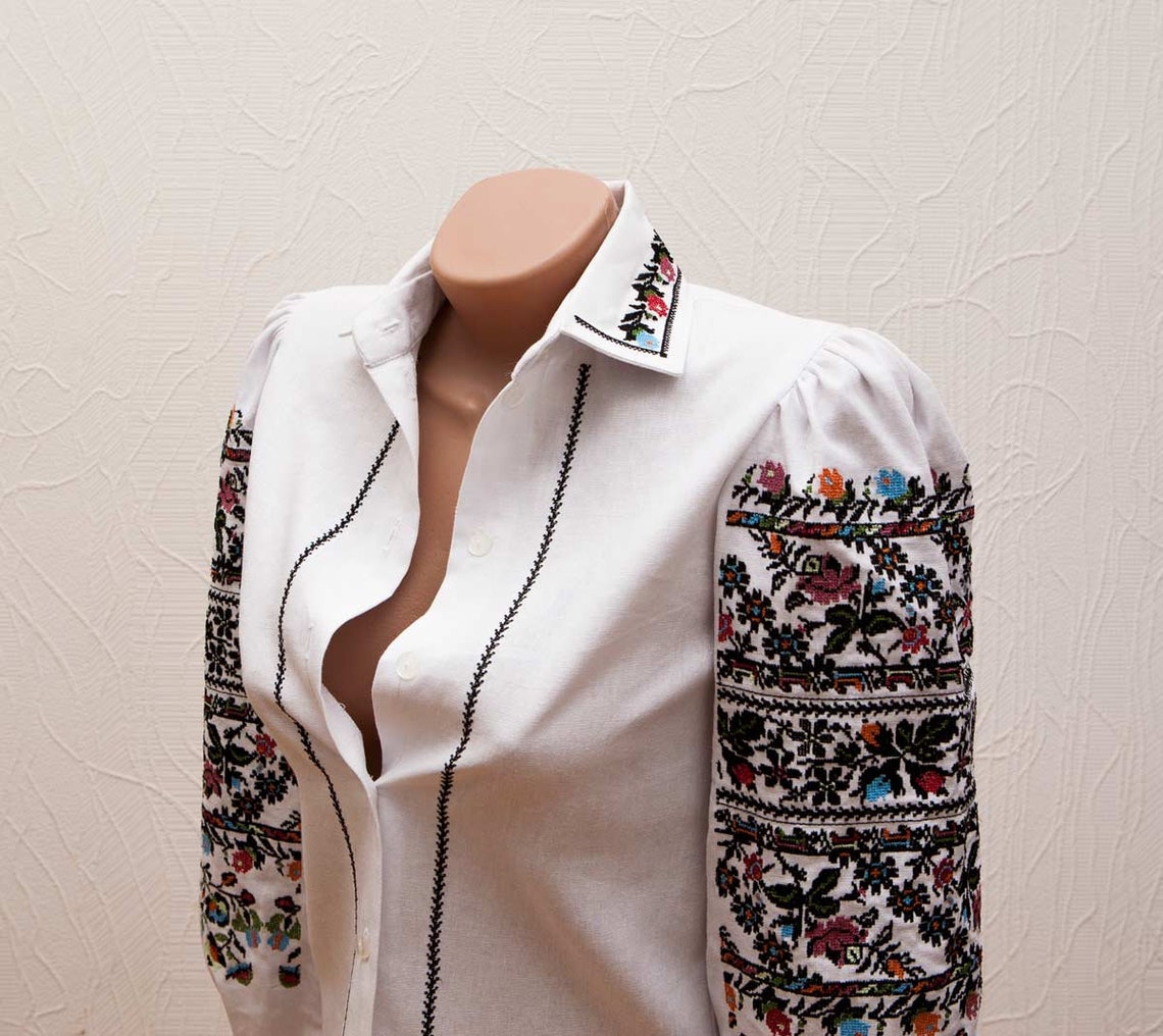 Ukrainian Machine Embroidery Design. Folk Cross Stitch Pattern - Etsy