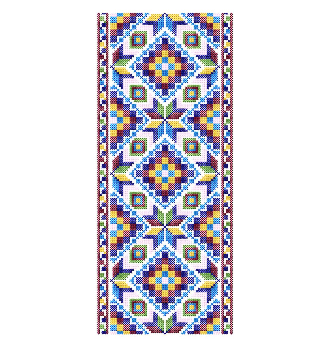 Folk Machine Embroidery Designs. Digital Cross Stitch Pattern. Ethnic ...