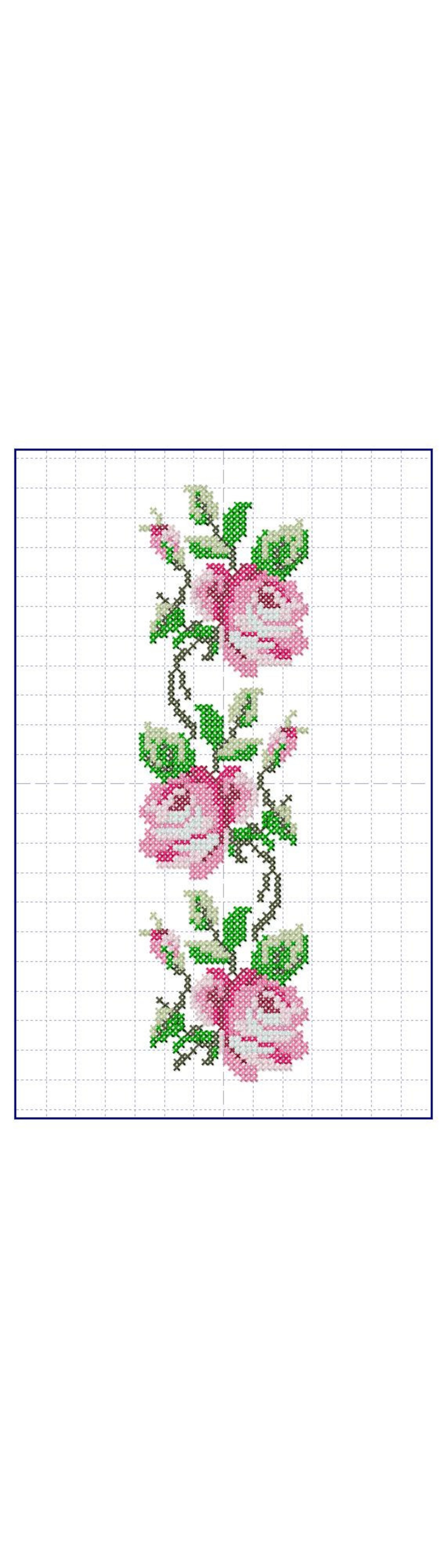 Roses Border Machine Embroidery Designs Cross Stitch Embroidery Pattern ...