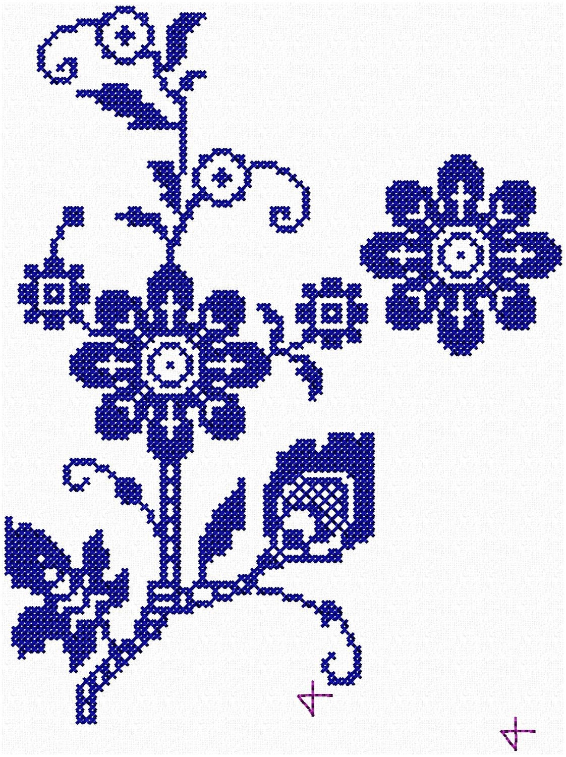 Folk machine Embroidery designs. Cross stitch digital pattern. | Etsy