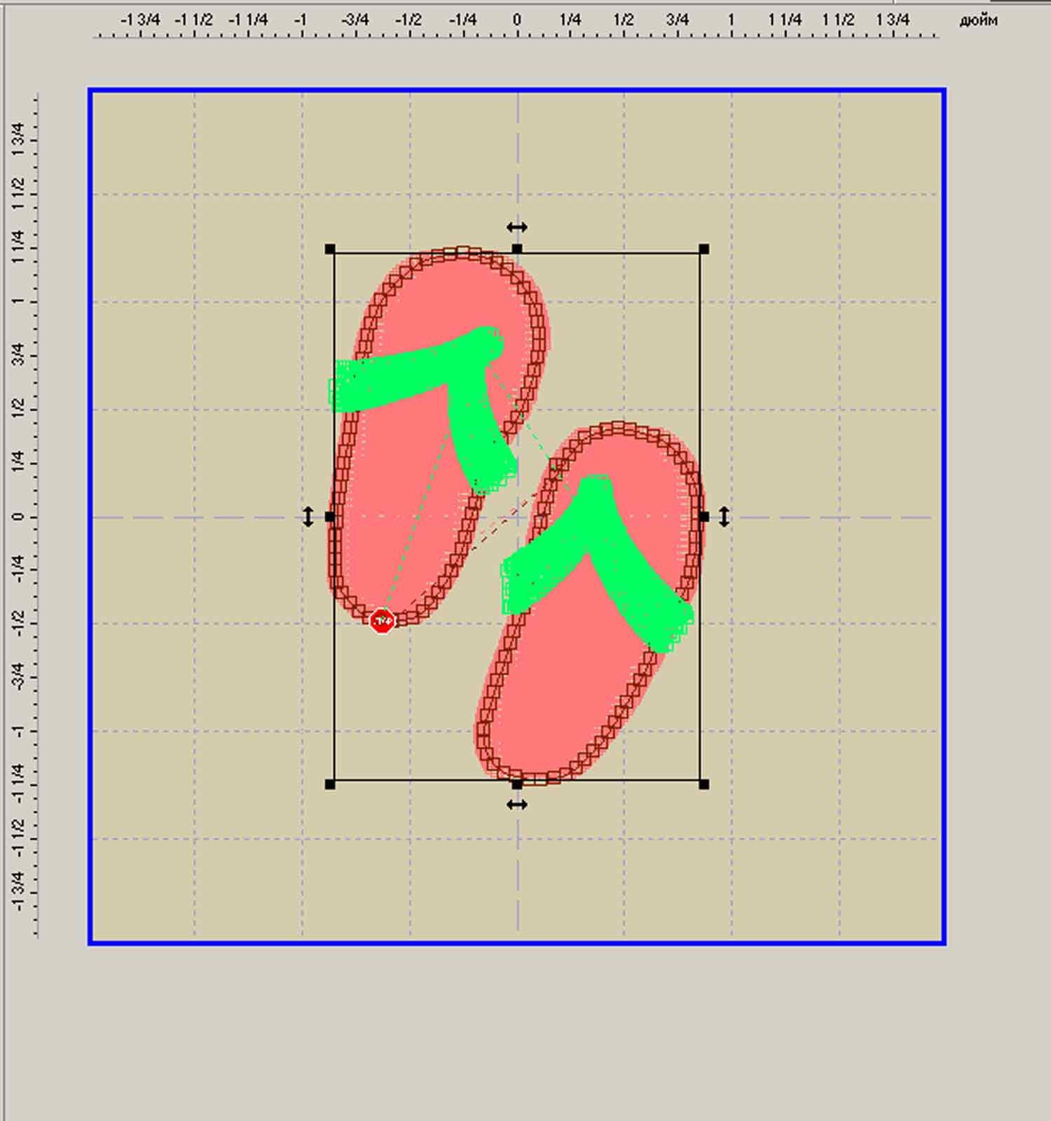 Flip Flops Machine Embroidery Design Summer Pattern. - Etsy