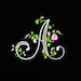 Font Machine Embroidery Design Monogram Pattern. the Letter A - Etsy