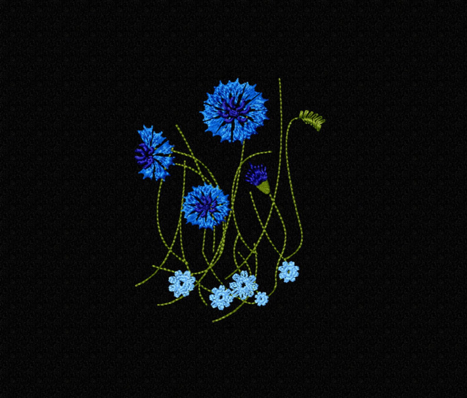 Flowers Machine Embroidery Designs. Floral Digital Pattern. - Etsy