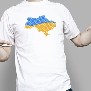 Ukrainian Map Hand and Machine Embroidery Design. Cross Stitch Digital ...