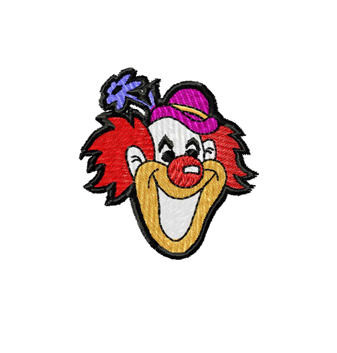 Clown Machine Embroidery design Pocket digital pattern. Set | Etsy