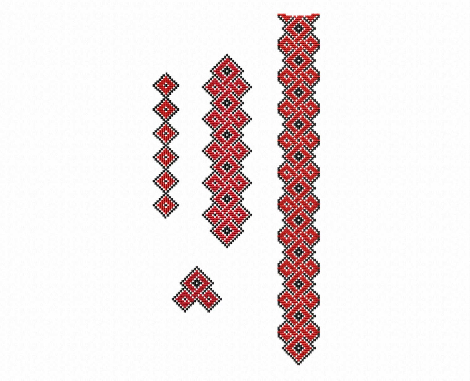 Geometric Machine Embroidery Designs. Set Ukrainian Ornaments | Etsy