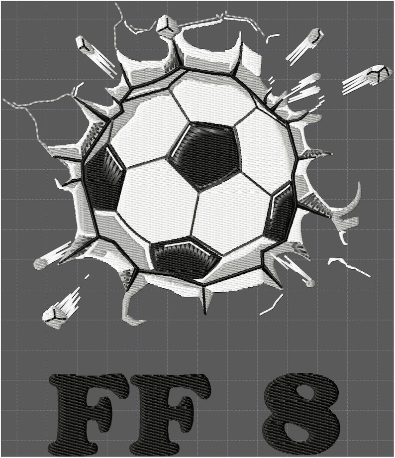 Football Machine Embroidery Design Custom Personalized | Etsy