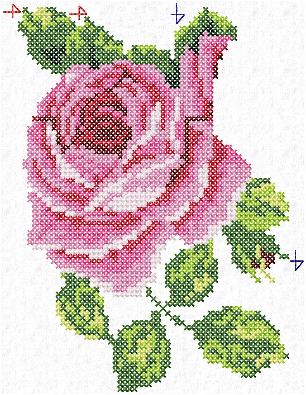 Roses Embroidery Designs. Flowers Cross Stitch Pattern. Hoop 5 - Etsy