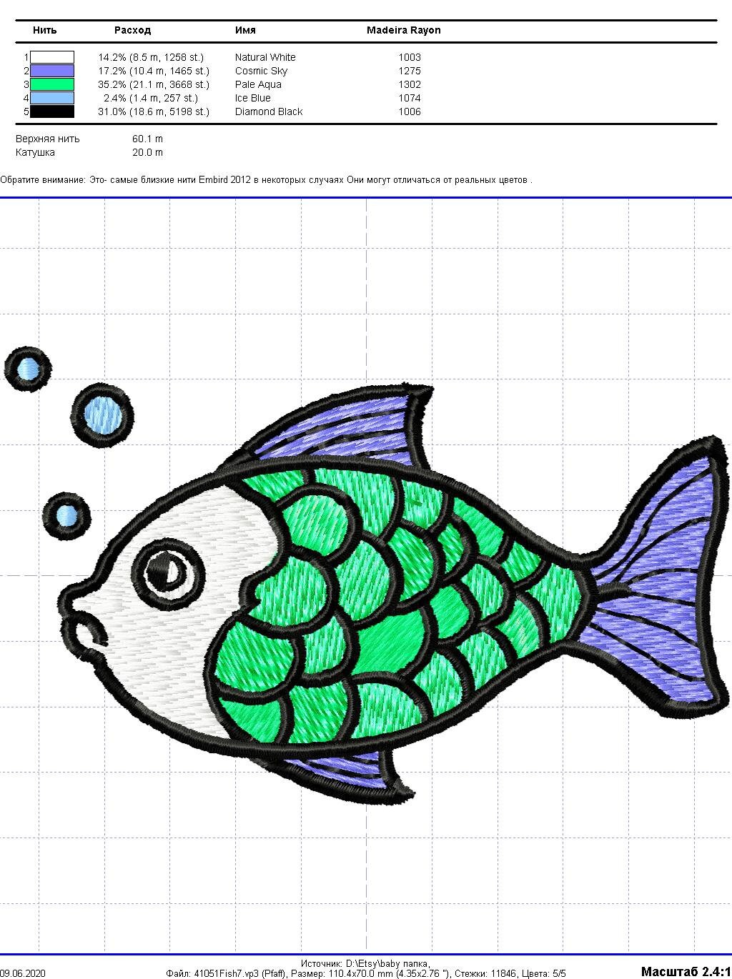 Set machine embroidery design. Fish pattern | Etsy