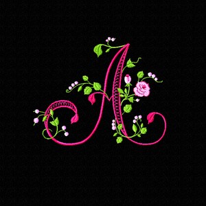 Font Machine Embroidery Design Monogram Pattern. the Letter A Digitized ...