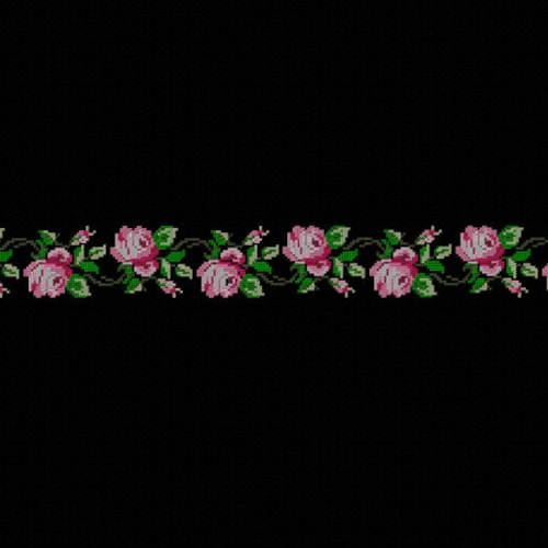 Roses Border Machine Embroidery Designs and PDF Hand - Etsy