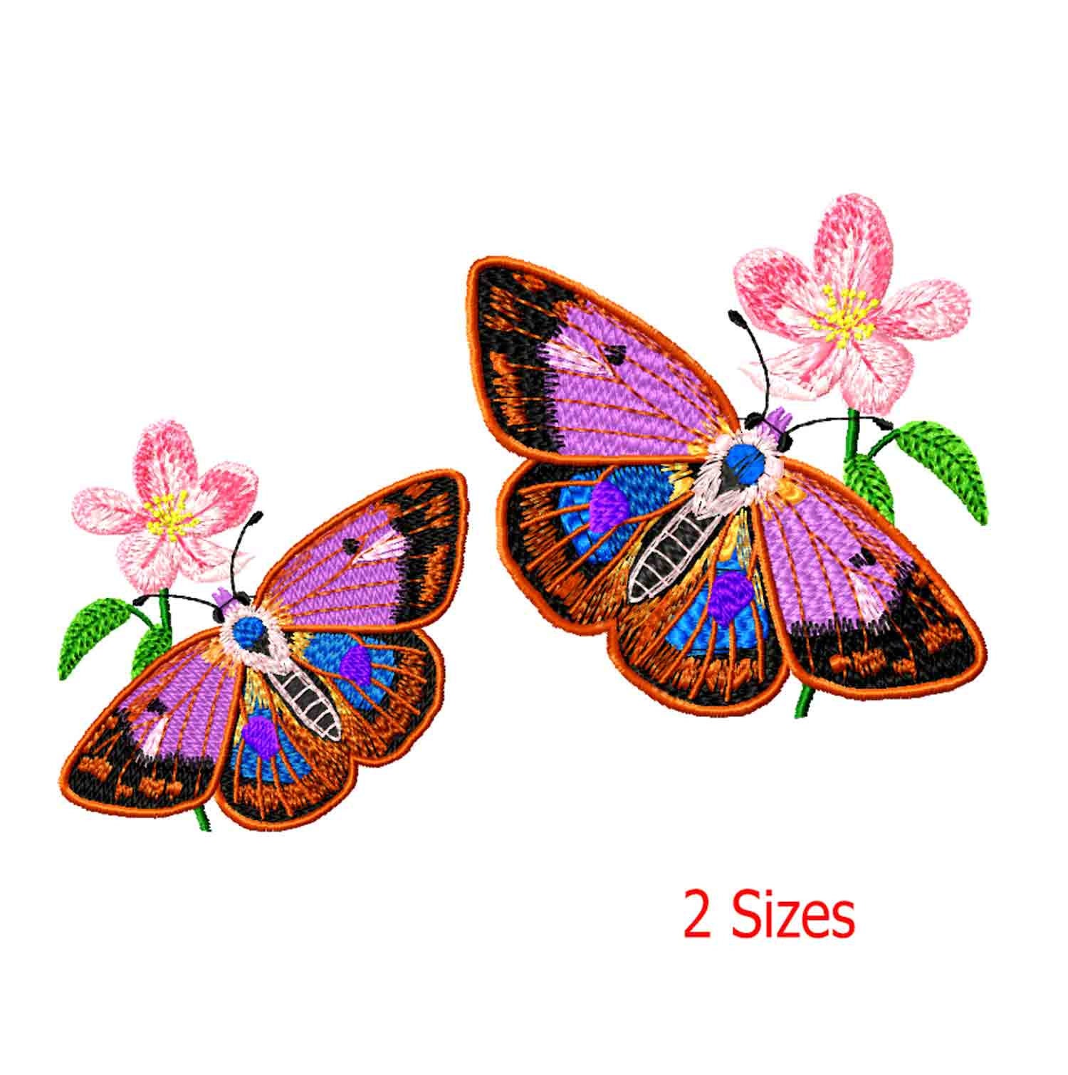 Butterfly machine embroidery pattern. Embroidery design for | Etsy