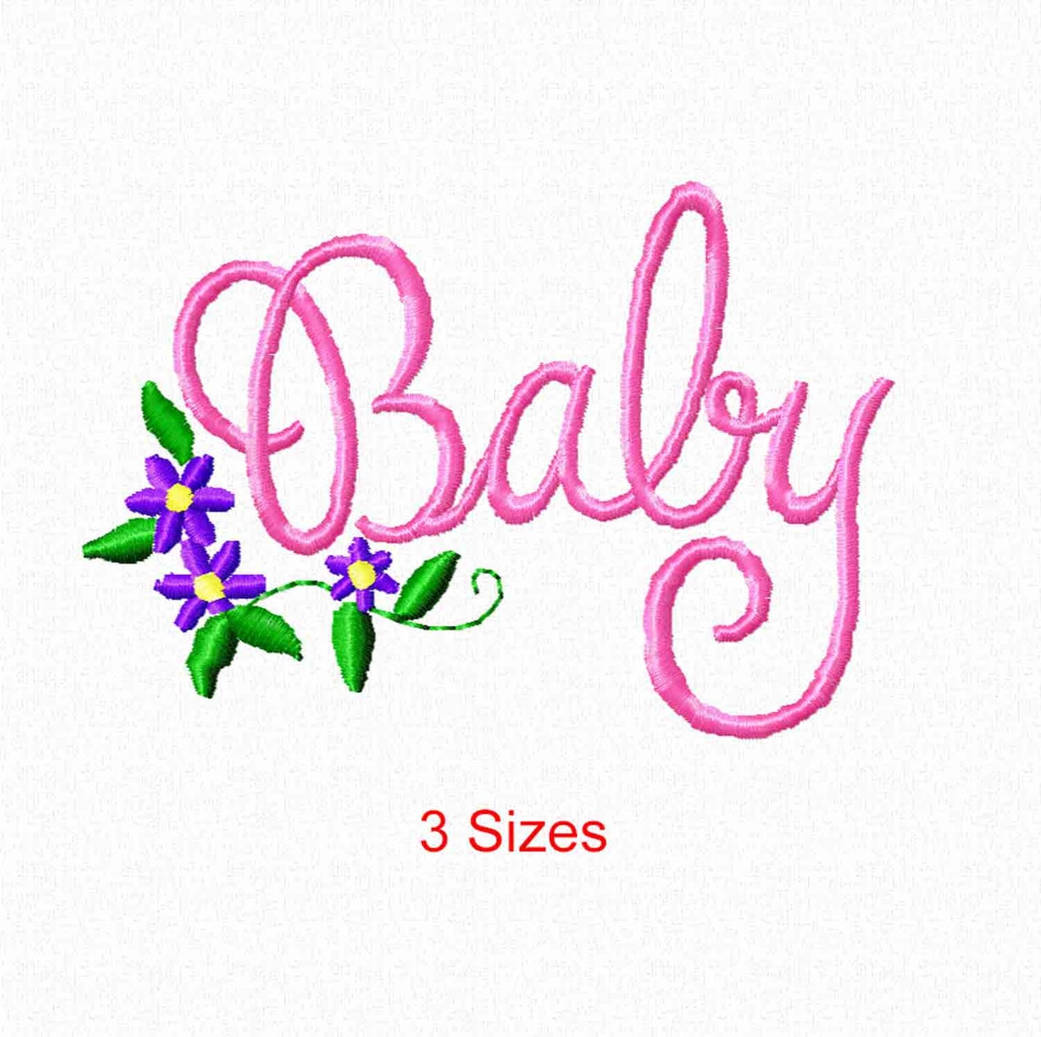 Baby Machine Embroidery Design Font Embroidery Pattern Set 3 | Etsy