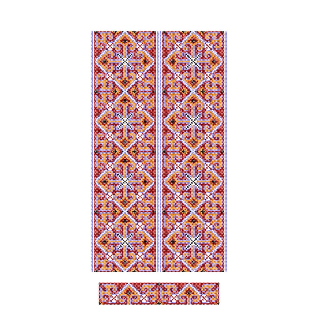 Folk Machine Embroidery Designs Digital Cross Stitch Pattern. Set ...