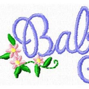 Baby Machine Embroidery Design Font Embroidery Pattern, Set 3 Sizes - Etsy