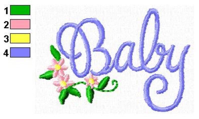 Baby Machine Embroidery Design Font Embroidery Pattern Set 3 | Etsy