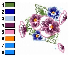 Flowers Machine Embroidery Design. - Etsy