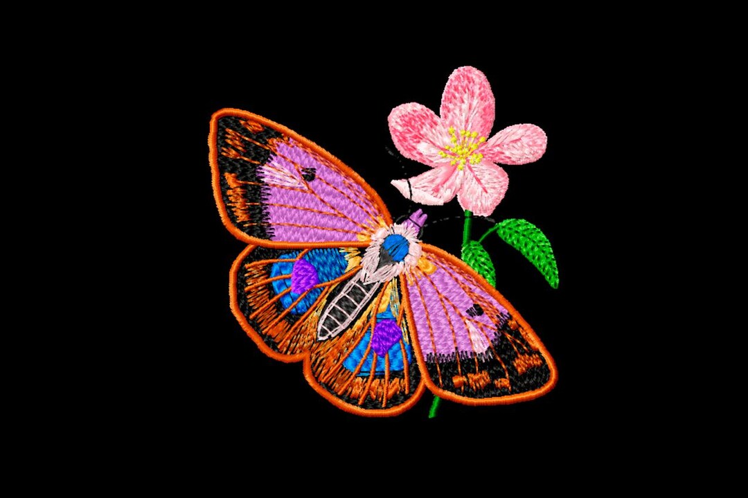 Butterfly Machine Embroidery Pattern. Set of Embroidery Designs - Etsy