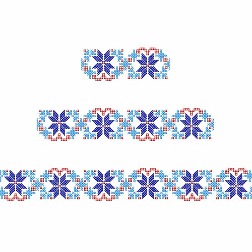 Set of 8 Border Embroidery Designs Line Machine Embroidery | Etsy