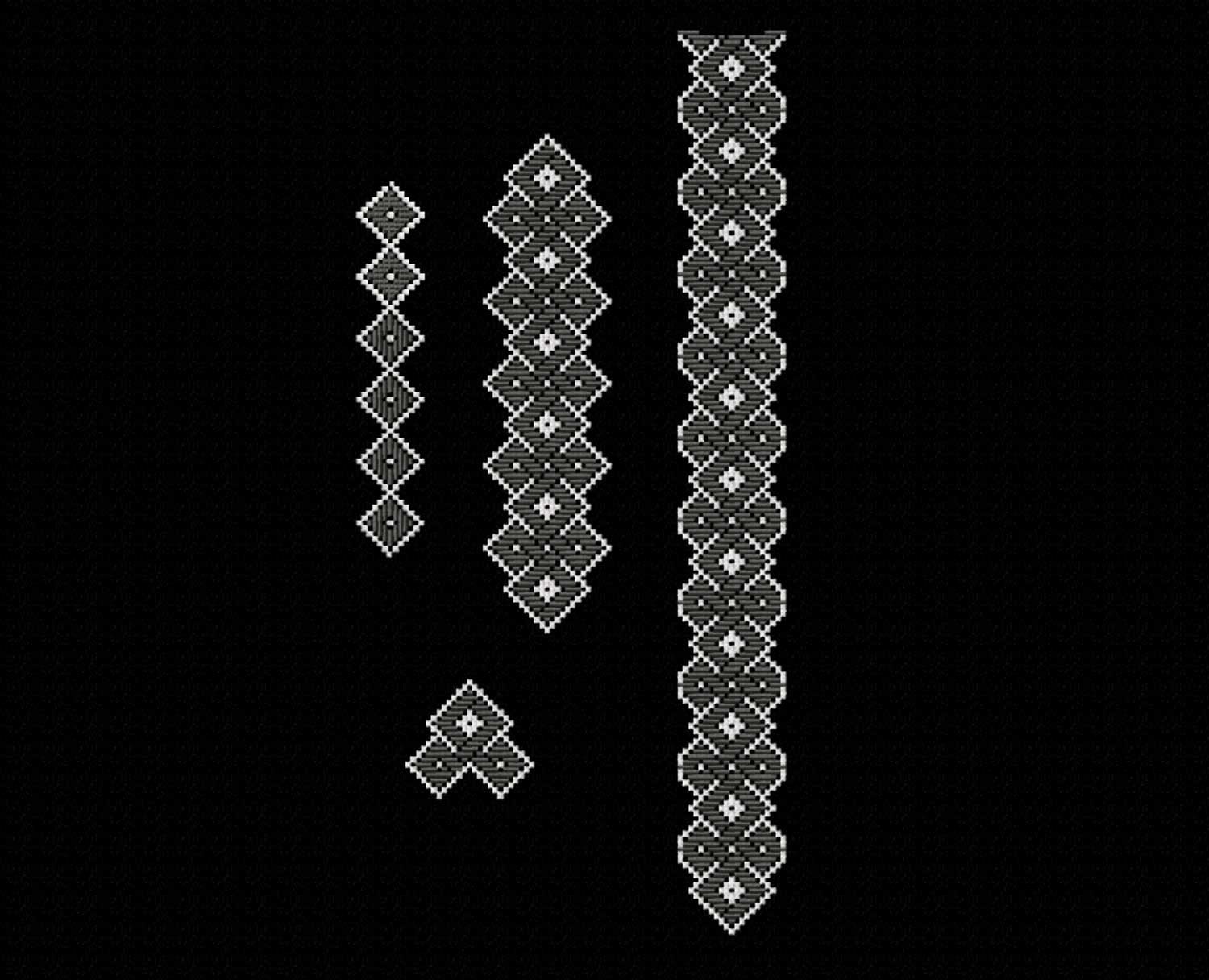 Geometric Machine Embroidery Designs. Set Ukrainian Ornaments for ...