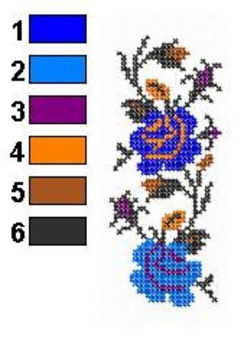 Flowers Machine Embroidery Designs. Border Roses Pattern. | Etsy