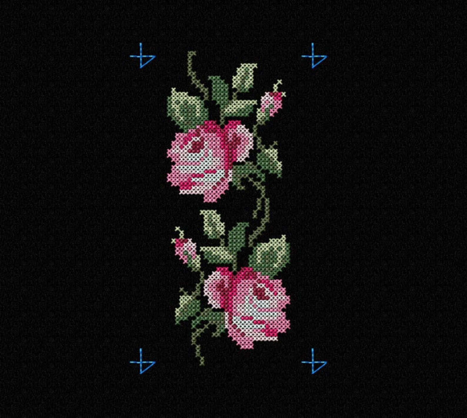 Roses Border Machine Embroidery Designs Cross Stitch Embroidery Pattern ...