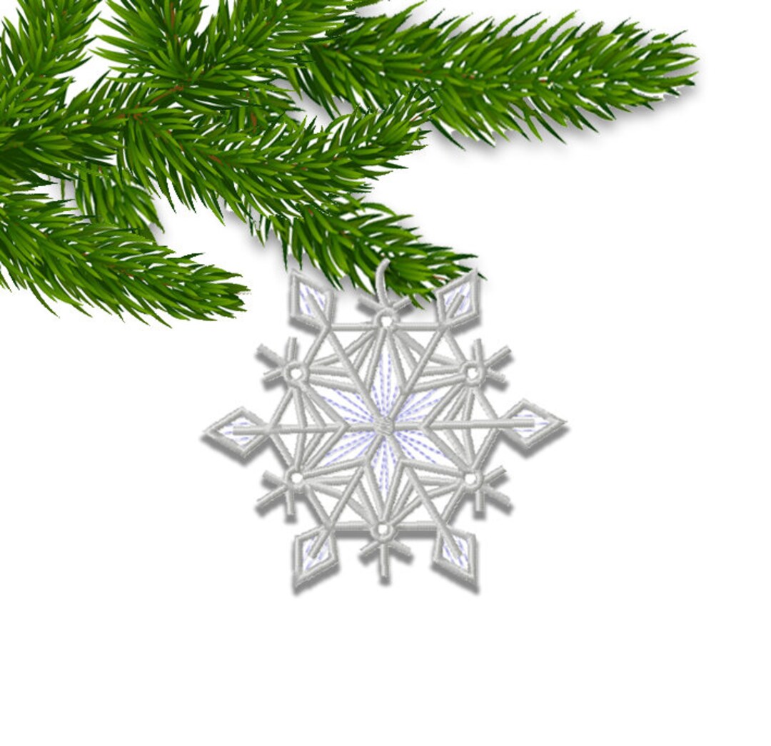 FSL Christmas Snowflake Embroidery Design. Machine Embroidery Pattern ...