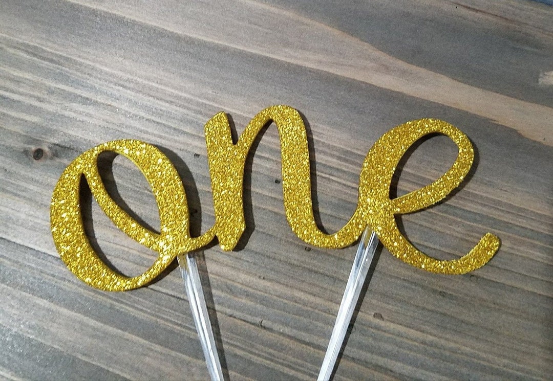 One Cake Topper - Etsy