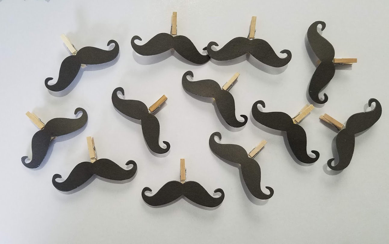 Mini Mustache Clothespins | Etsy
