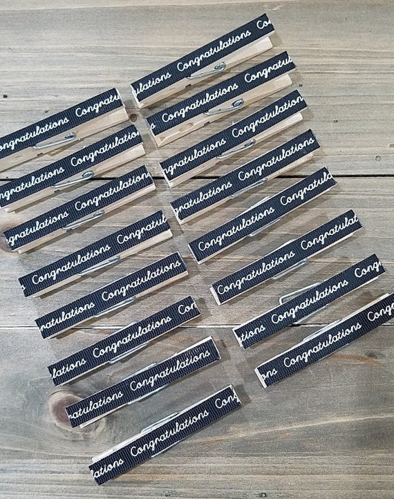 Congratulations Clothespins Set of 16 | Etsy