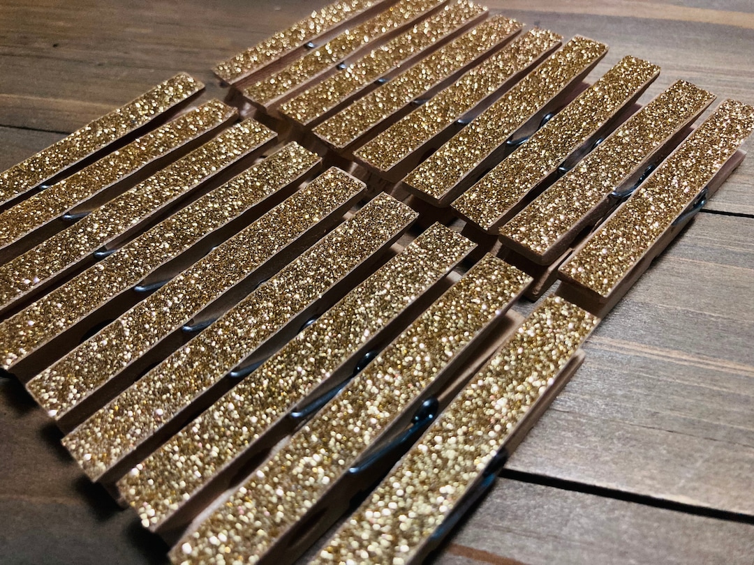 Gold or Rose Gold Clothespins-18 Set - Etsy