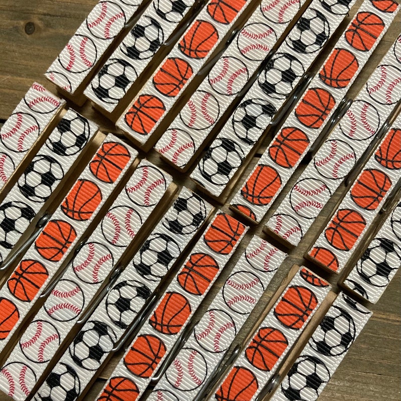 Volleyball Clothespin - Etsy