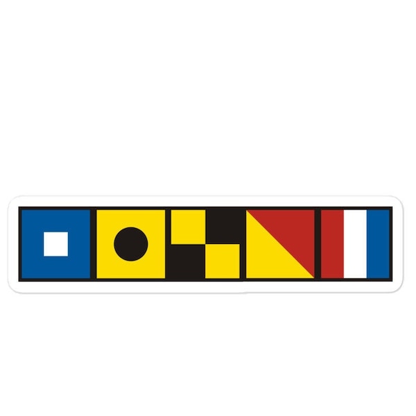 Nautical Flag Stickers - Etsy