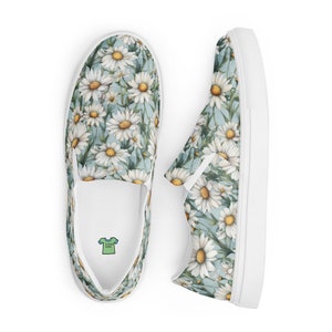 Women’s April Birth Flower Slip-on Canvas Shoes, April Daisy - Etsy